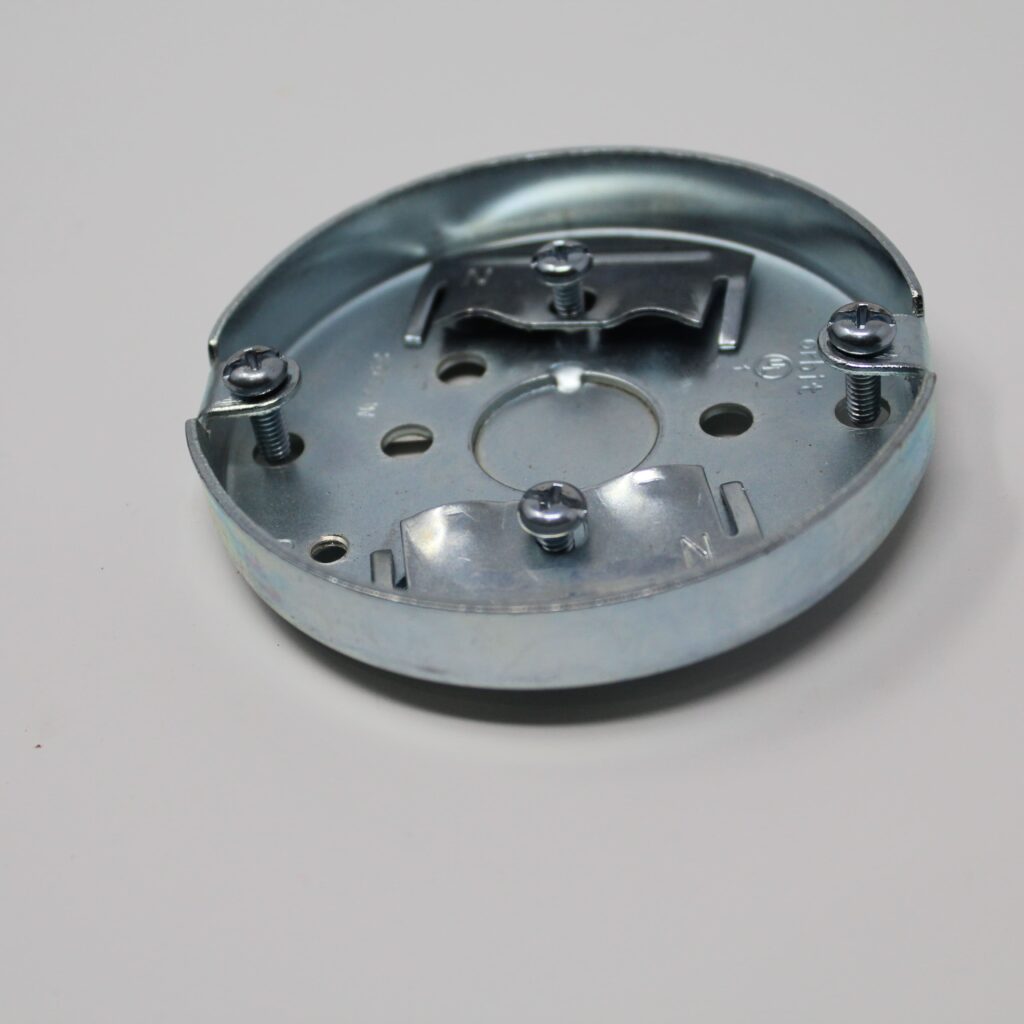 Pack of 10 - 3.5 in Steel Round Ceiling Pan with One 1/2 in. KO and ...