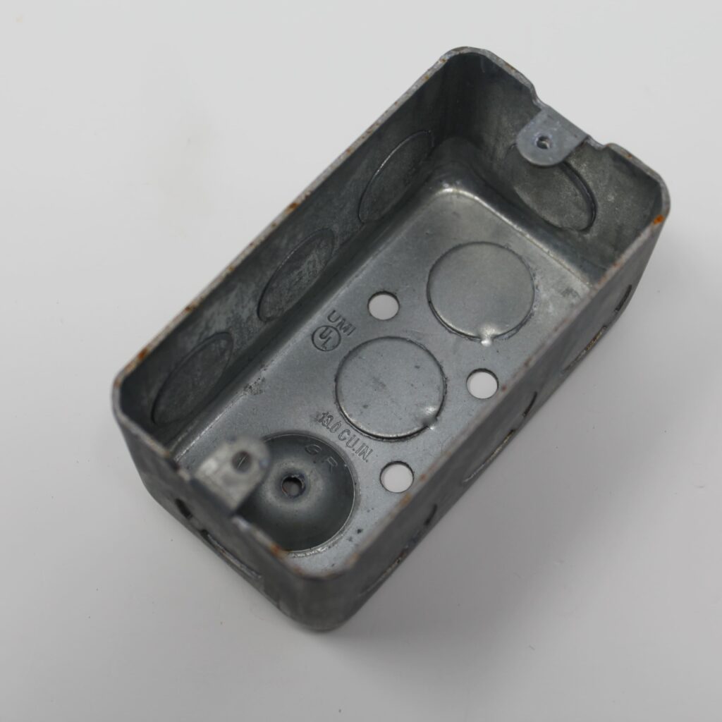 1-Gang D New Work Metal Electrical Outlet Box - MC General Supply